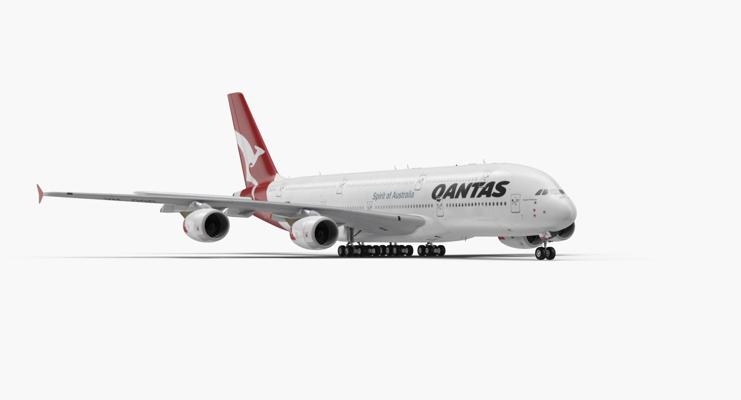 3D Airbus A380 1000 Qantas model | 3D Molier International